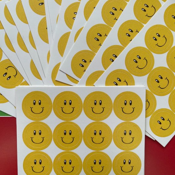 GKnitDesign23 | Office | Happy Face Stickers Smiley Face Sticker Pack ...
